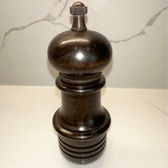 Italian | Kitchen | Vintage Italian Wood Pepper Mill Dark Brown | Poshmark